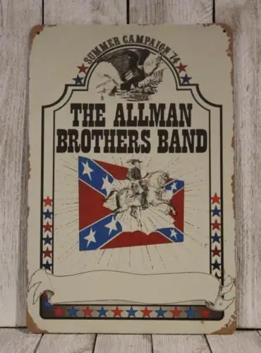 Allman-Brothers-Tin-Sign-Metal-Poster-Band-Live-in-Concert-Vintage-Look ...