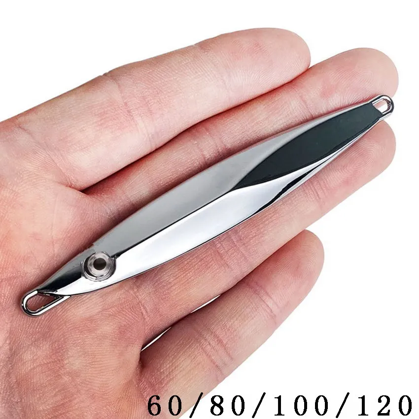1pc-Silver-Color-Sea-Fishing-Bait-60g-80g-100g-120g-Jigging-Lure-Metal ...
