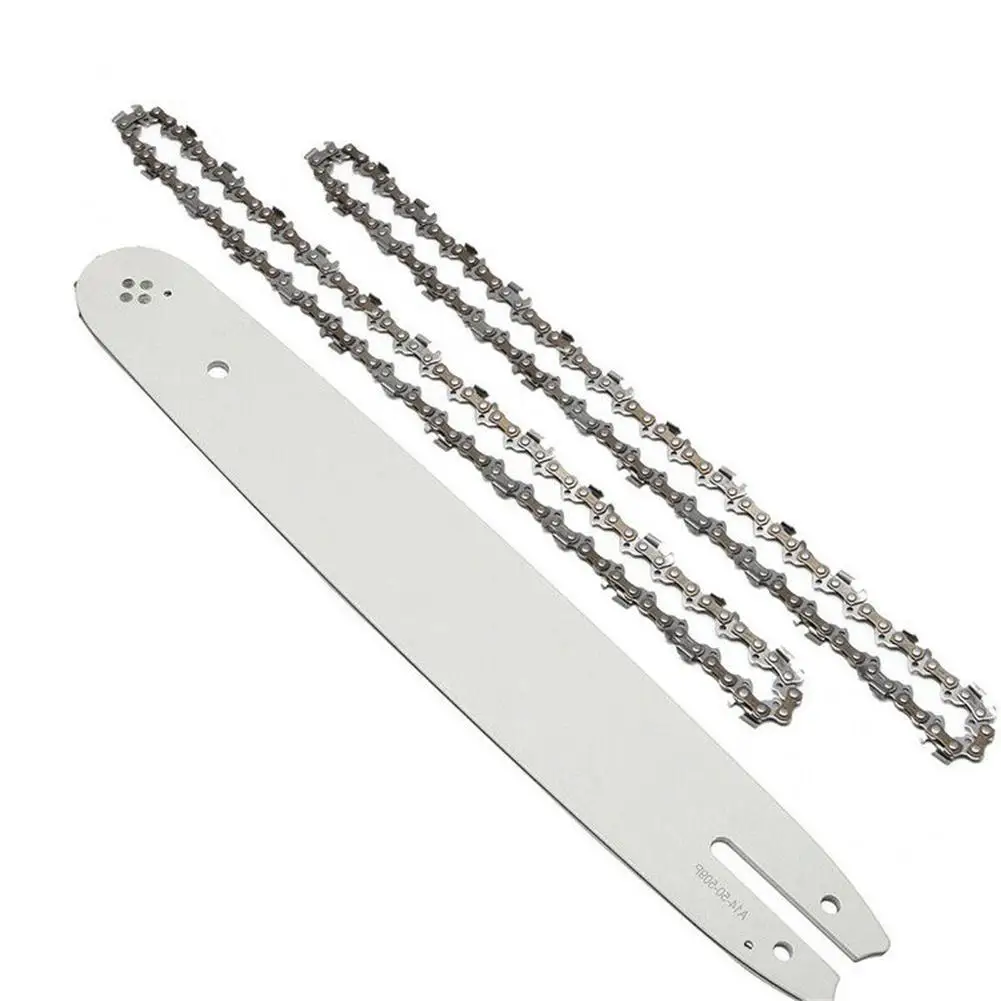 14 Inch Chain Saw Guide Bar With 2pcs Chains Replacement Part ...