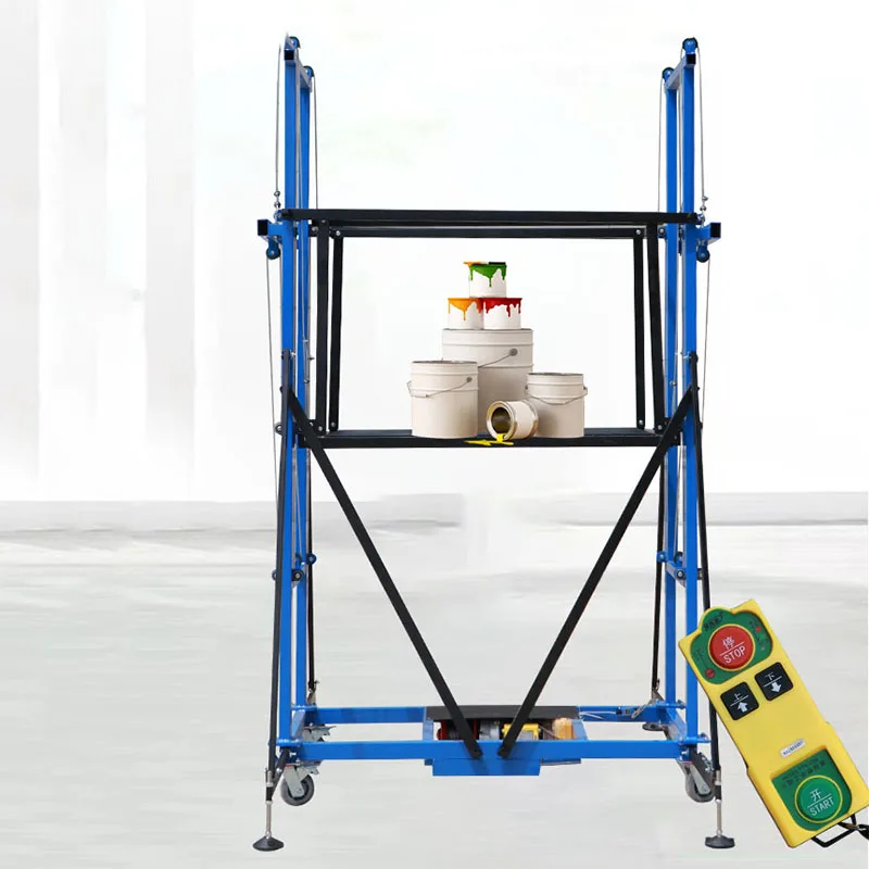 Folding-Electric-Scaffolding-Lift-Platform-Elevator-Climbing-Machine-2M ...