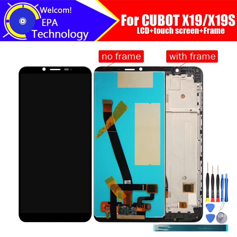 5.93 Inch Cubot X19 Lcd Display+touch Screen Digitizer+frame Assembly ...