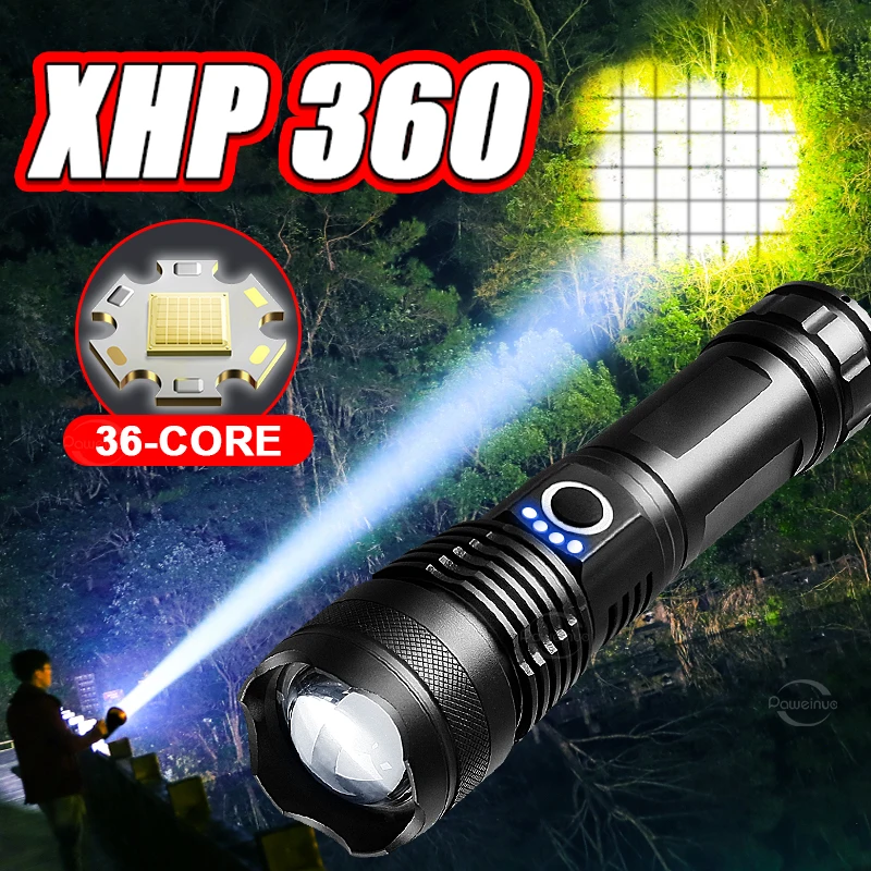 Super-XHP360-High-Power-Led-Flashlights-Most-Powerful-Torch ...