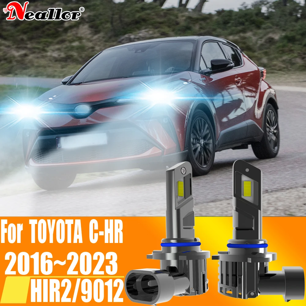 2pcs-HIR2-Led-Headlight-Canbus-No-Error-9012-Car-Bulb-High-Power-6000K ...