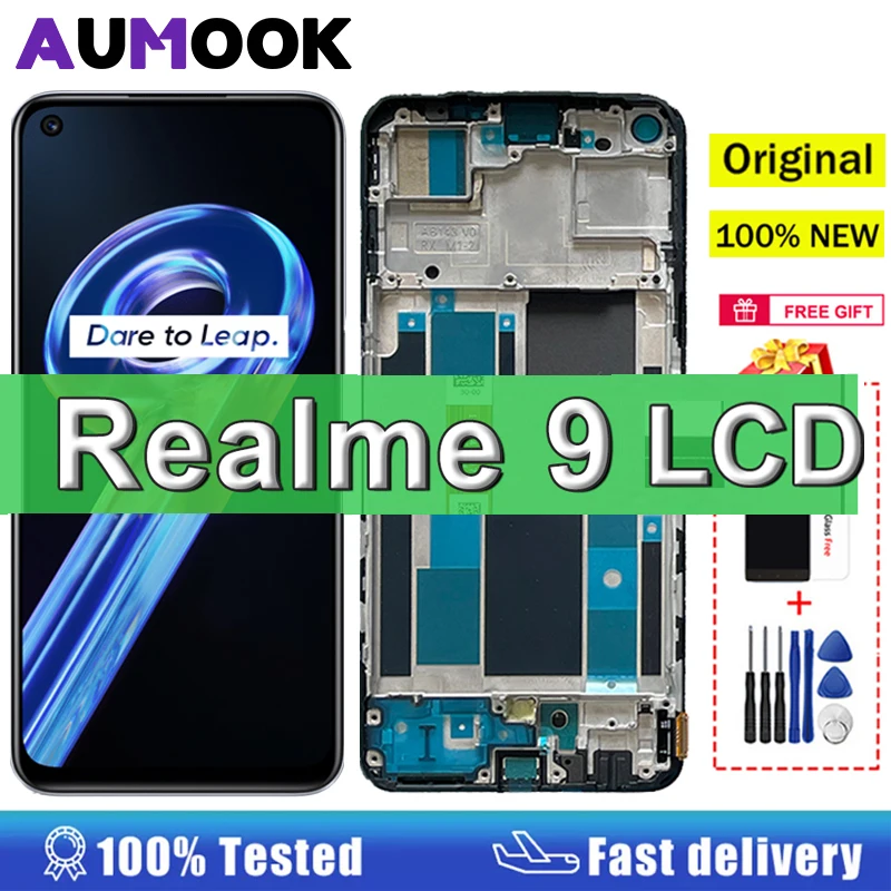 6.4" AAA+ Original Display For OPPO Realme 9 4G RMX3521 LCD Display ...