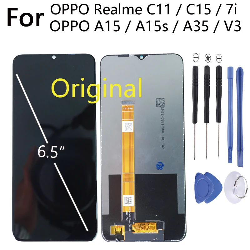 Original Lcd For 6.5 Inches Oppo Realme C11 C15 7i Display For Oppo A15 ...