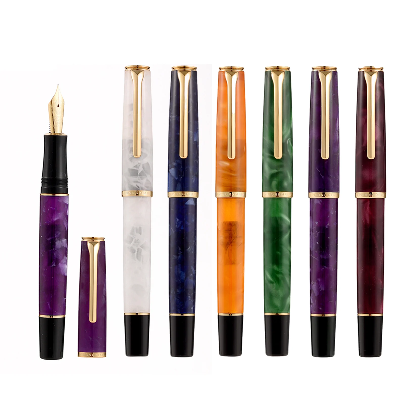 Hongdian-N12-Fountain-Pen-EF-F-Nib-High-end-Acrylic-Gift-Pen-for ...