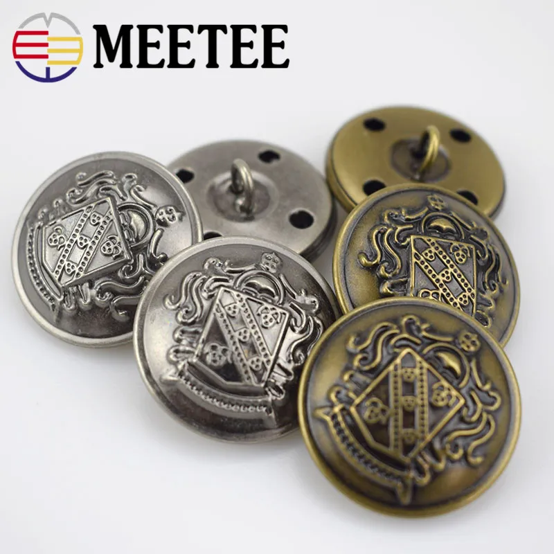 Meetee-10Pcs-12-30mm-Metal-Buttons-Jacket-Coat-Retro-Copper-Shank ...