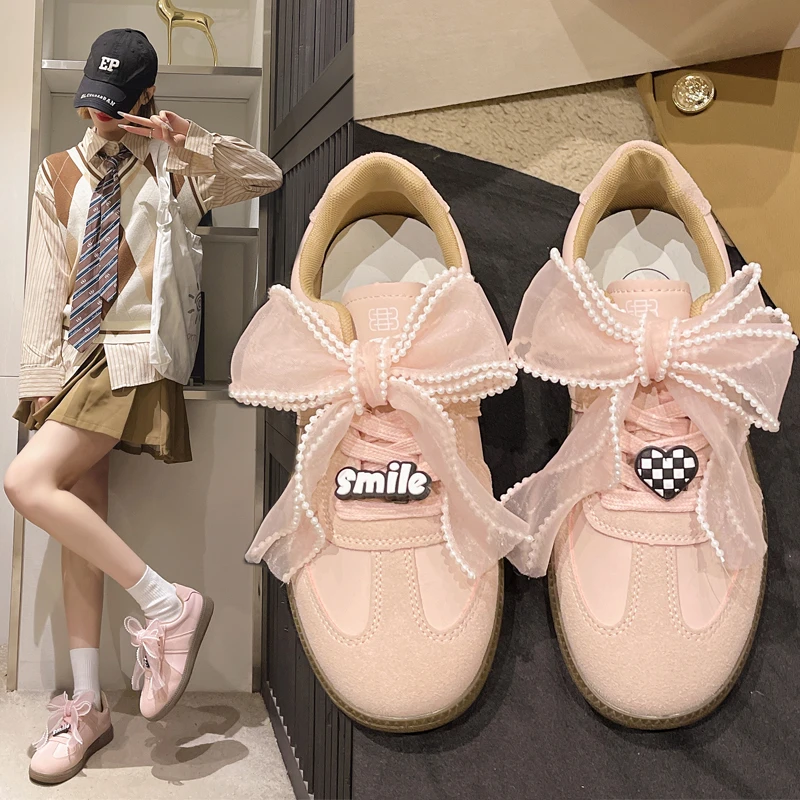 High-Appearance-Level-Lace-up-Bow-Foreign-Style-Everything-with-Light ...