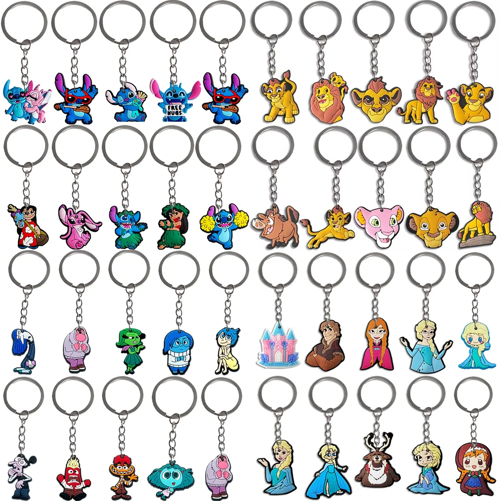 Disney-Cartoon-Keychain-Birthday-Party-Favors-Stitch-Lion-King-Simba ...