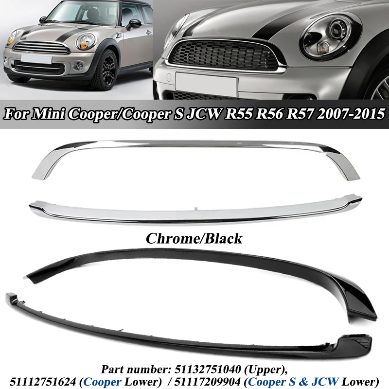 Front Bumper Grille Surround Frame For Mini Cooper S JCW R55 R56 R57 ...