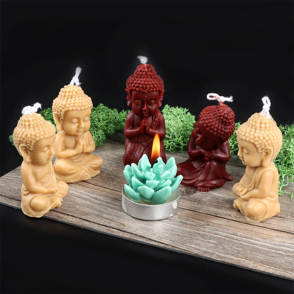 DIY-Buddha-Candle-Silicone-Mold-3D-Buddha-Soap-Resin-Mold-Festival-Gift ...