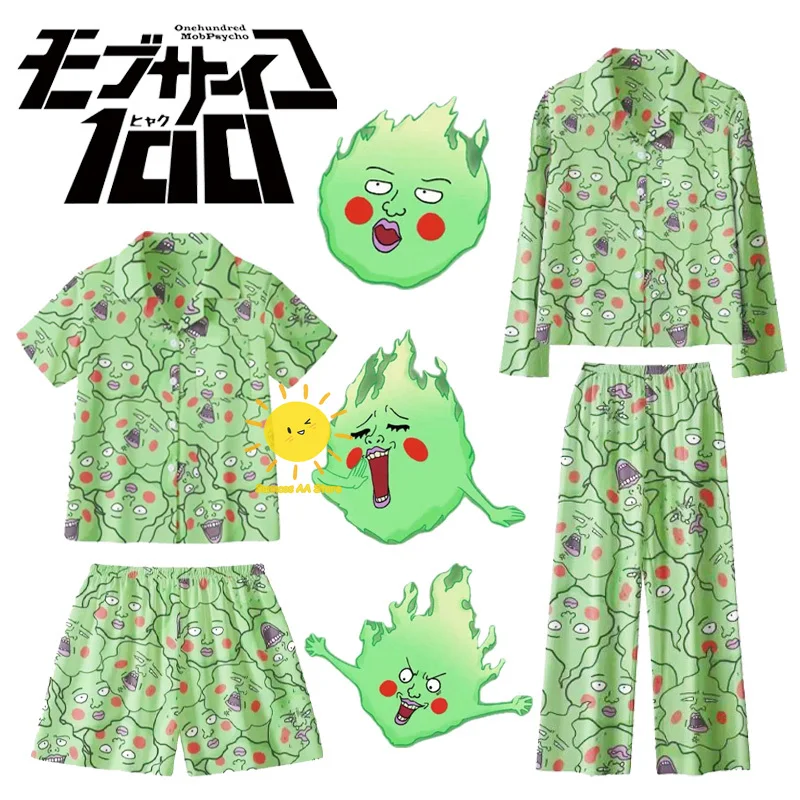 Anime Dimple Cosplay Mobu Saiko Hyaku Cosplay Costumes Dimple Green ...