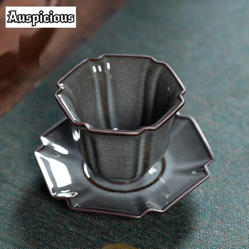 80ml-Handmade-Longquan-Celadon-Teacup-Creative-Hexagonal-Palace-Lamp ...