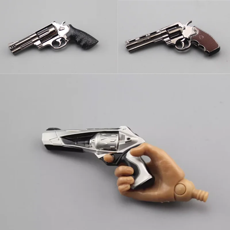 1-6-Scale-Diecast-Metal-Model-Pistol-Gun-colt357-Smith-Wesson-Revolver ...