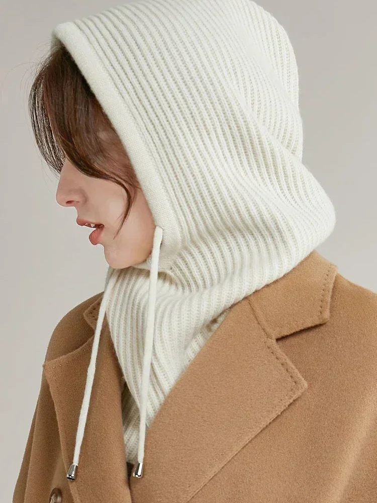 Gorro-con-capucha-y-bufanda-de-punto-Unisex-para-mujer-gorro-de ...