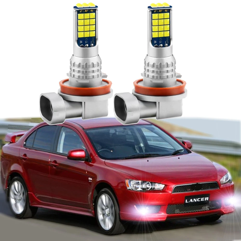 2pcs For Mitsubishi Lancer 2008 2017 Led Car Fog Lamp Front Fog Light ...