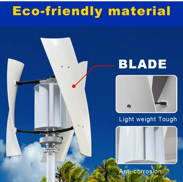 Galaxy Gang 5KW 5000w Vertical Axis Maglev Windmill Turbine High ...