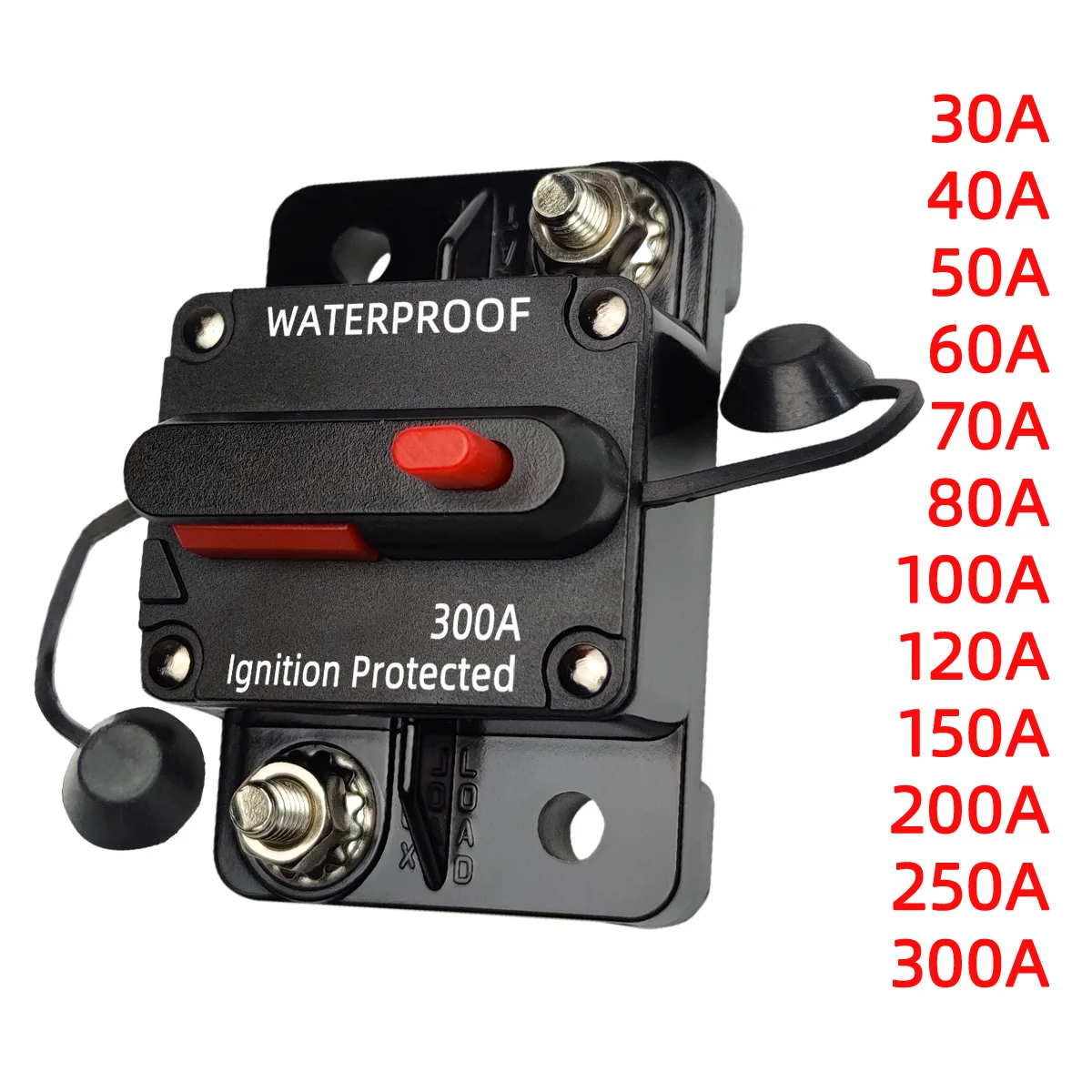 Power Protect Fuse Circuit Breaker Trolling with Manual Reset 30A-300A ...