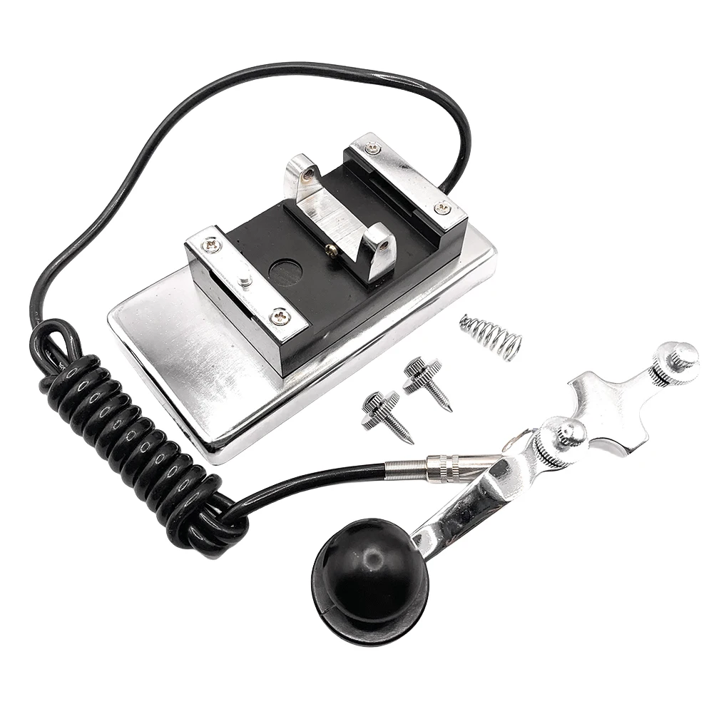 K4 Morse Key 3.5mm Plug Manual Telegraph Morse Key Stainless Steel for ...