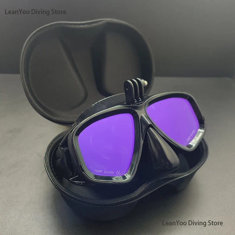 Professional Scuba Diving Mask with Camera Support - Tinted Tempered ...