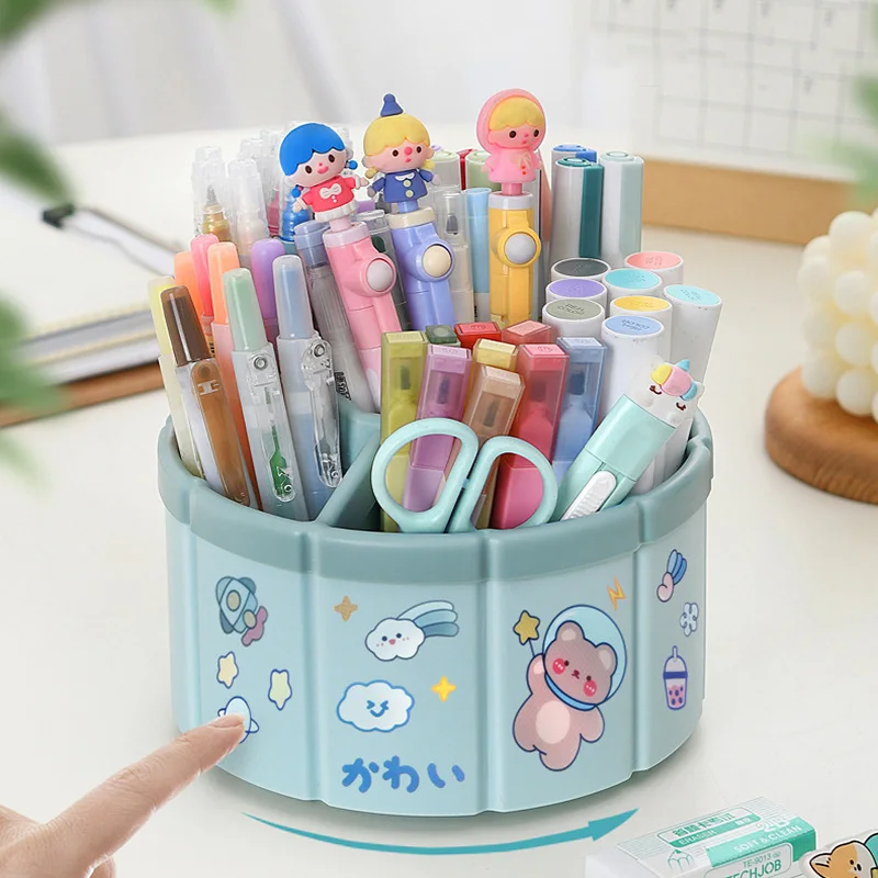 Ferris-Wheel-360-Rotating-Pen-Holder-Large-Capacity-Cute-Pencil-Storage ...