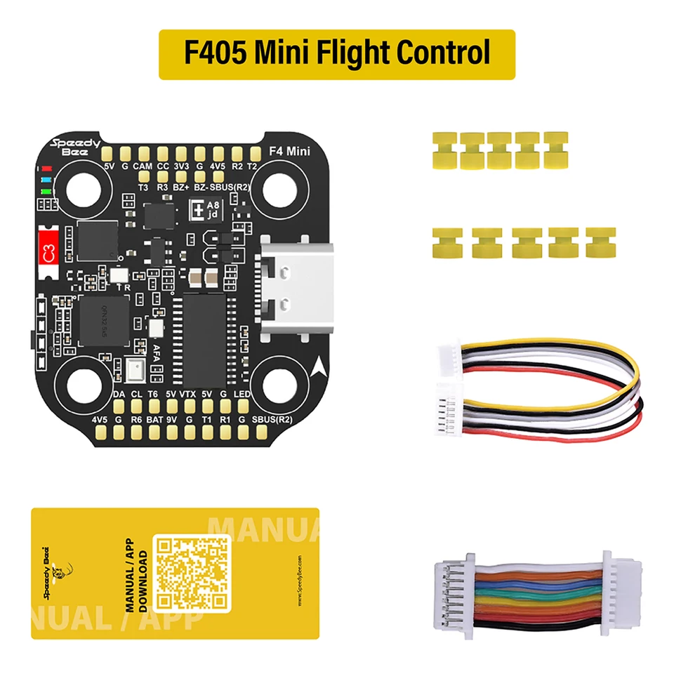 SpeedyBee F7 Mini 35A 3-6S 8-bit Flight Controller Stack