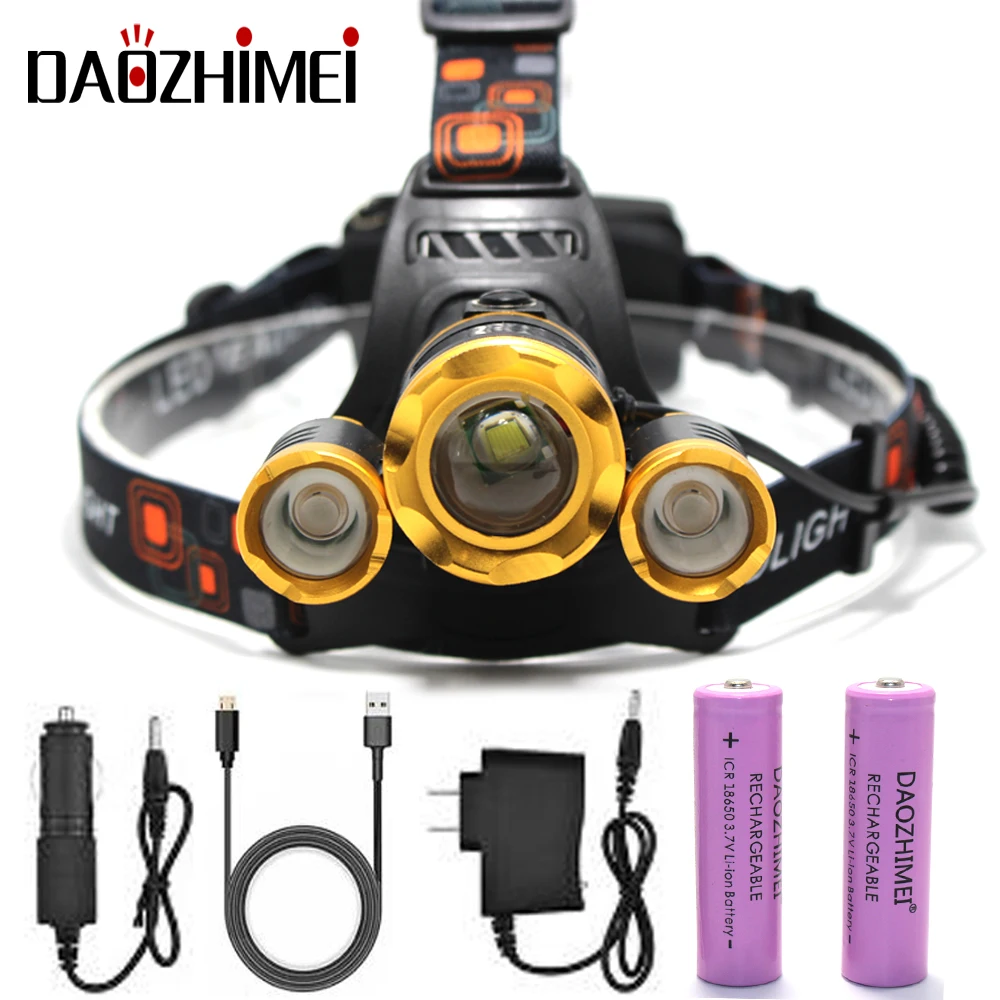 T6-Outdoor-lighting-Rechargeable-LED-Headlight-Zoomable-18650-Headlight ...