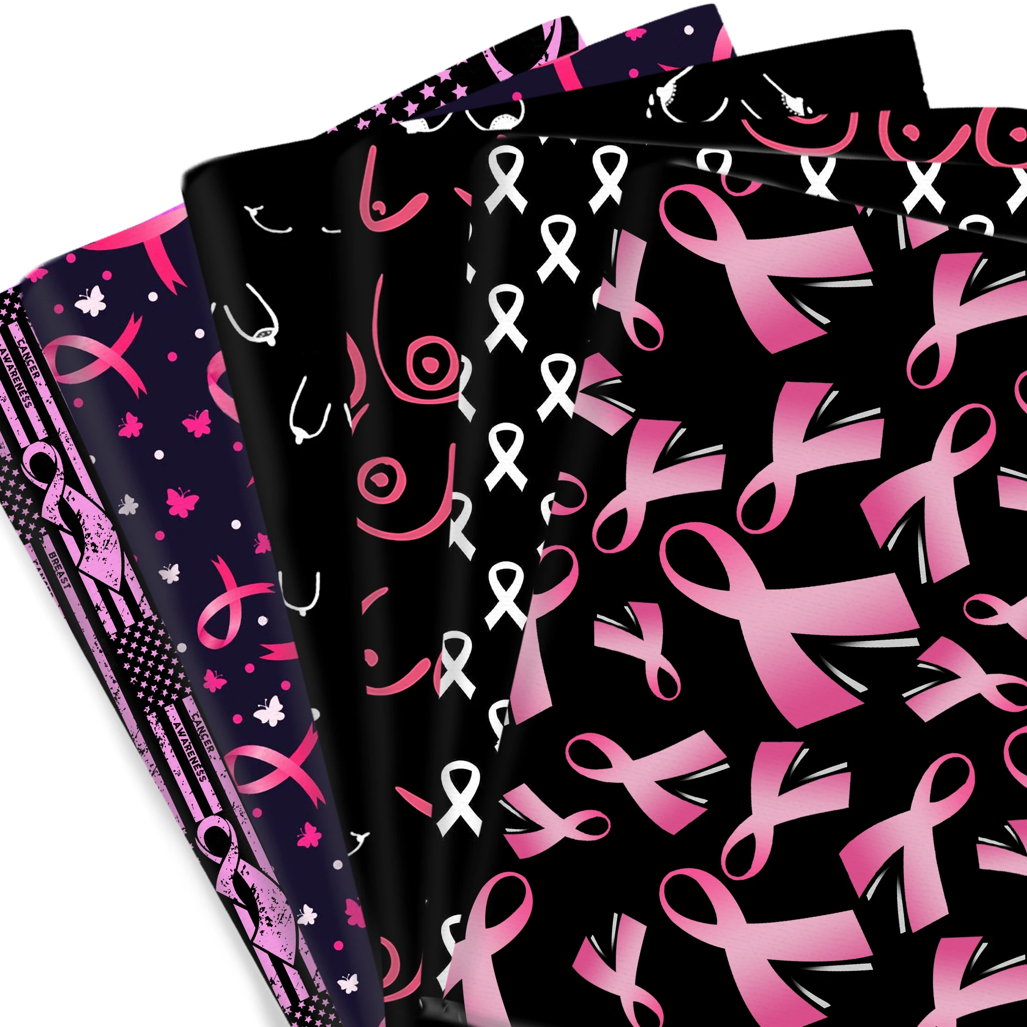 50-145cm-Awareness-Breast-Cancer-Free-Ship-Cotton-Fabrics-By-The-Meter ...