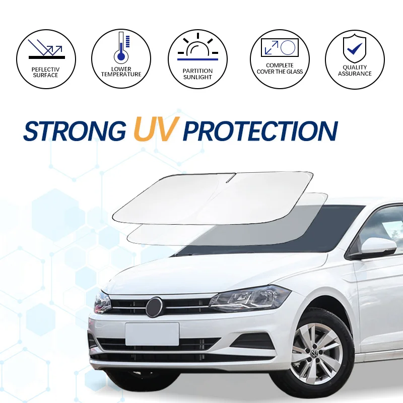 Windshield Sun Shade For VW Volkswagen Polo 9n 6r Polo 6n2 Sunshade Sun ...