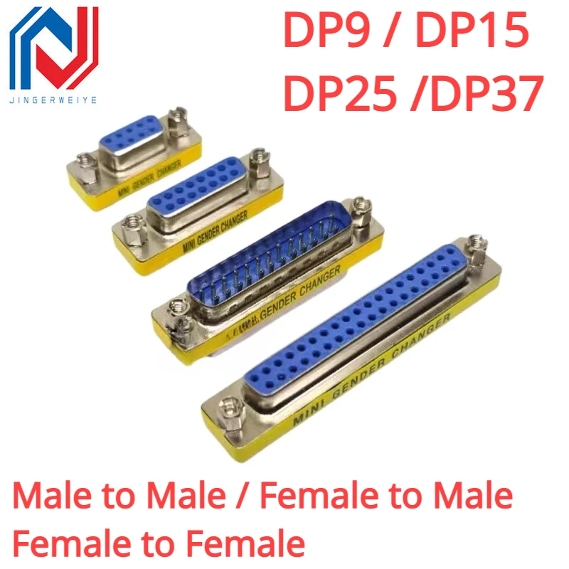 2Pcs-DB9-DB15-DB25-DB37-MINI-Gender-Changer-Adapter-RS232-Com-D-Sub-to ...