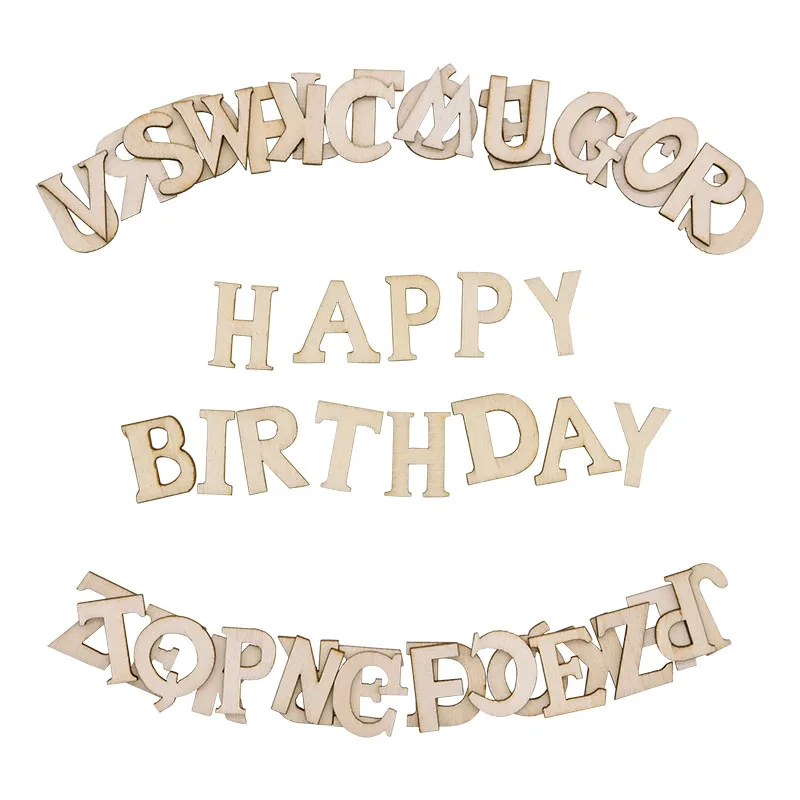100pcs-Letters-Wooden-Alphabet-Number-Wedding-Embellishments ...