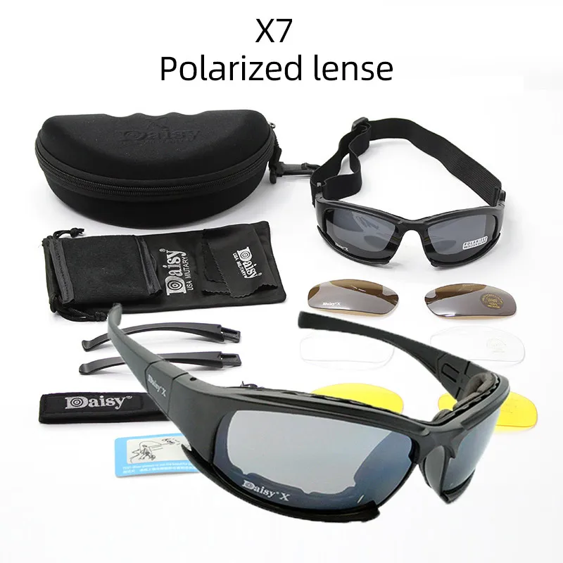 Daisy Tactical Polarized Glasses Military Goggles Army Sunglasses with ...