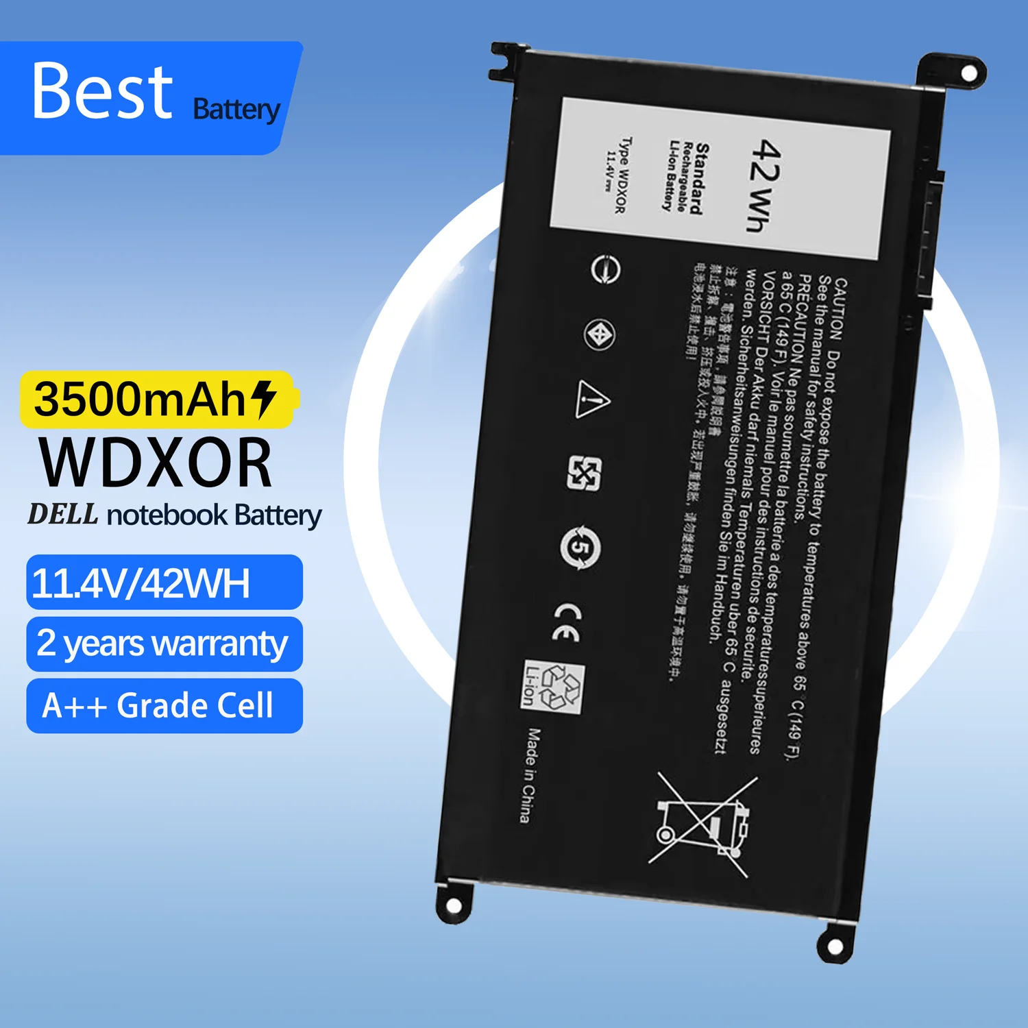 NEW-WDXOR-Laptop-Battery-For-DELL-Vostro-5468-5471-5568-Inspiron-17 ...