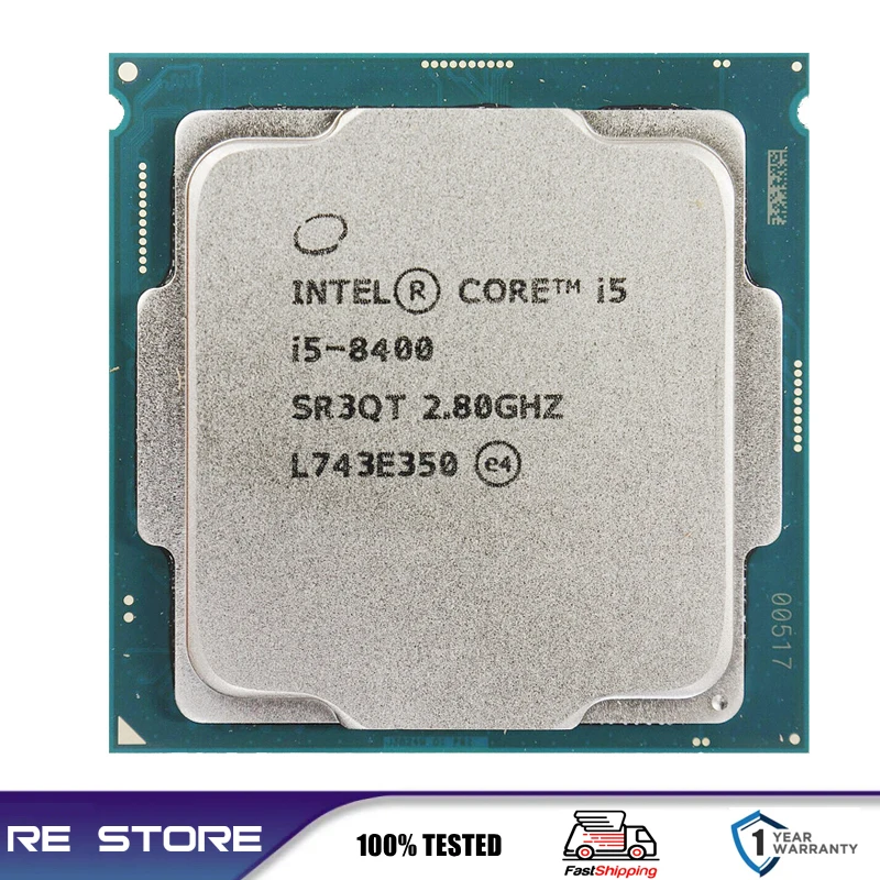 Used Intel Core i5-8400 i5 8400 2.8GHz Six-Core Six-Thread CPU ...