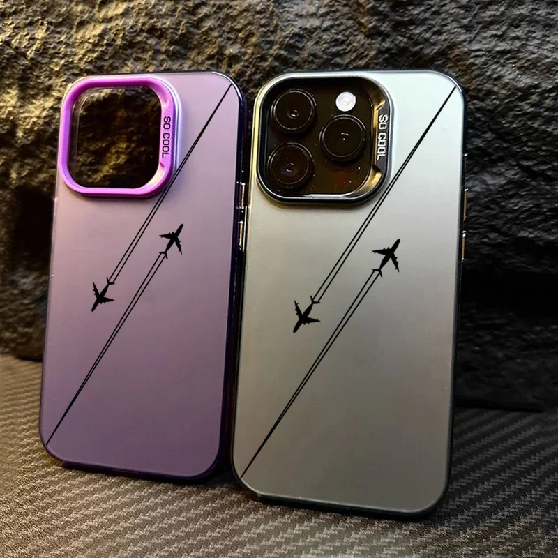 Travel-Inspired-Airplane-Route-Design-Matte-Phone-Case-For-iPhone15-14 ...