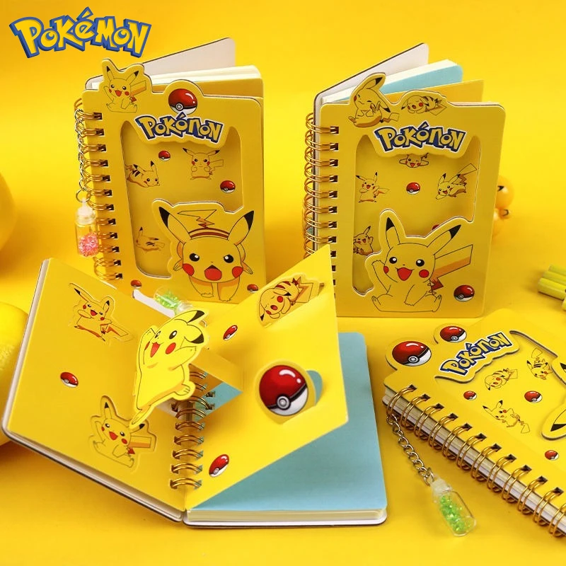 Pokemon-Pikachu-Mini-Loose-leaf-Hand-Book-cute-Anime-Student-Portable ...