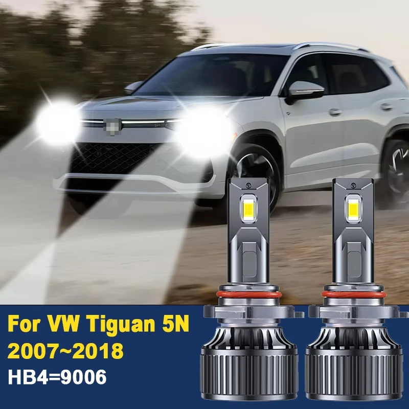 2pcs HB4 9006 P22d Led Fog Light Canbu Car Bulb High Power 6000K White ...