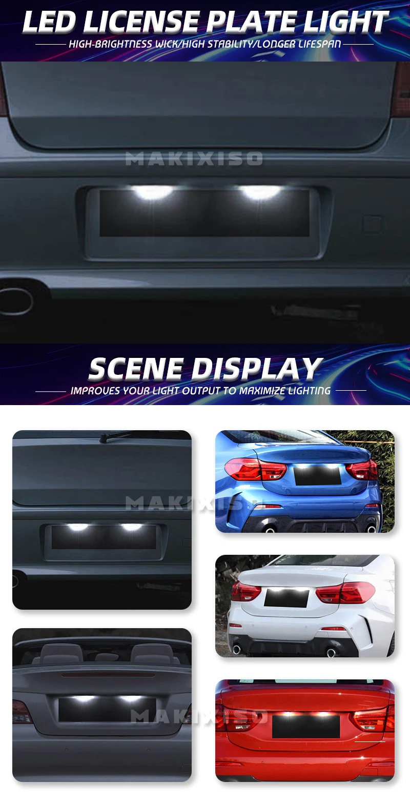 Choice Pair Car Light Luz No Error For Bmw 1 Series E81 E87 E63 E64 M6 ...