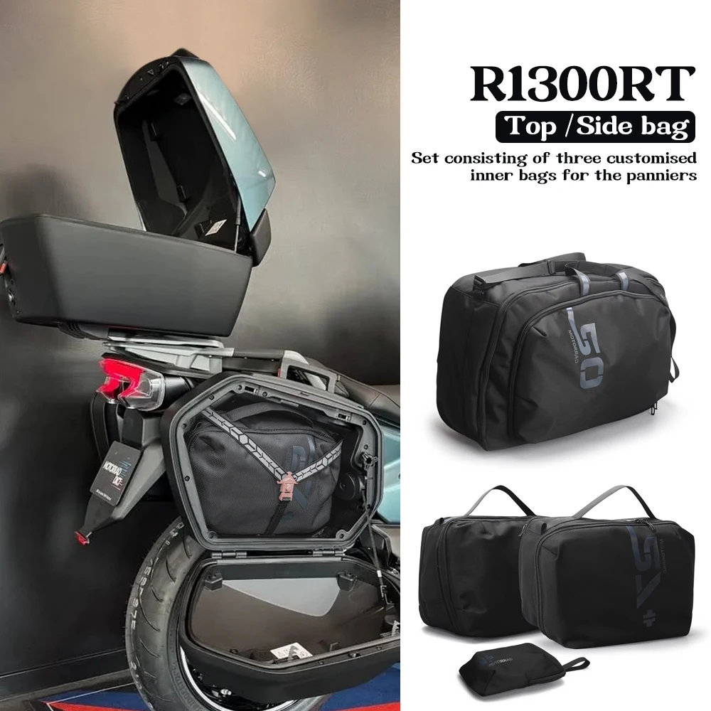 NEW Motorcycle Accessories Side Luggage Bags For BMW R 1300 RT Black ...