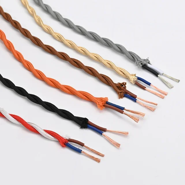 Fabric Cable cord for Vintage Pendant light 110/220V Decoration lamp ...