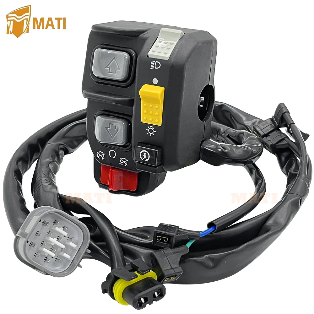 Handlebar-Control-Switch-Start-Kill-Stop-Headlight-button-for-Honda ...