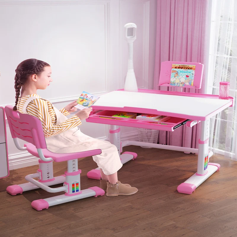 Adjustable-Height-Children-s-Writing-Desk-and-Chair-Set-Ergonomic-Study ...