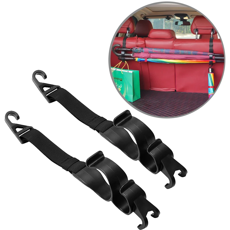 Car Trunk Storage Hook Multi-function Rear Seat Headrest Hanging Hook ...