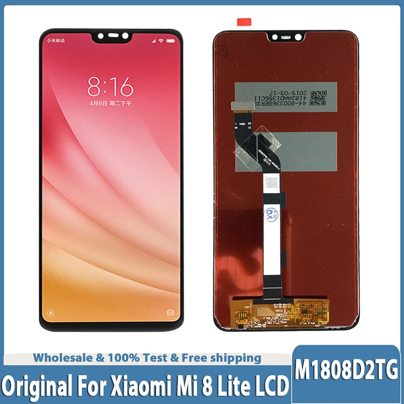 For Xiaomi Mi 8 Lite Lcd Original Lcd 6.26" Screen Display Digitizer ...