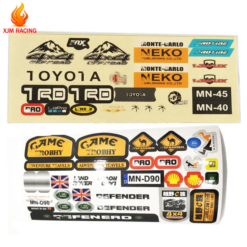 Pegatinas de modelos de coche teledirigido MN D90 D91 MN99S MN45 WPL ...