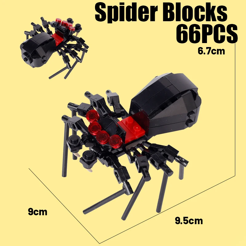 MOC-City-Animal-Spider-Building-Blocks-Street-View-House-Zoo-Cute-Pets ...