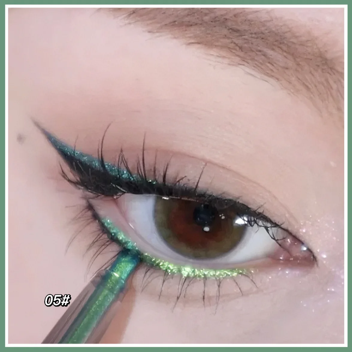 Shiny Chameleon Eyeliner Pencil Green Gold Purple Glitter Eyeshadow ...