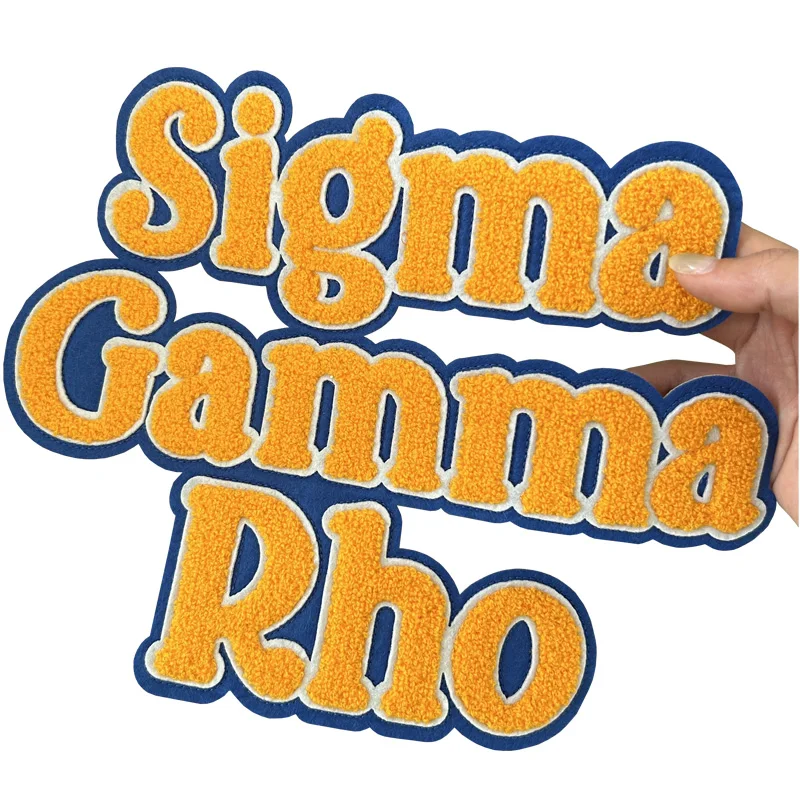 Chenille Greek Letter Patches for Zeta Phi Beta, Sigma Gamma Rho & Delta Sigma Theta | Varsity ...