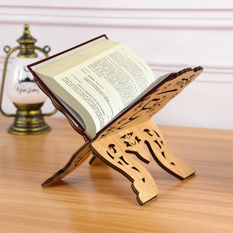 Eid-Mubarak-Wooden-Bible-Stand-Kuran-Quran-Koran-Holy-Book-Reading ...