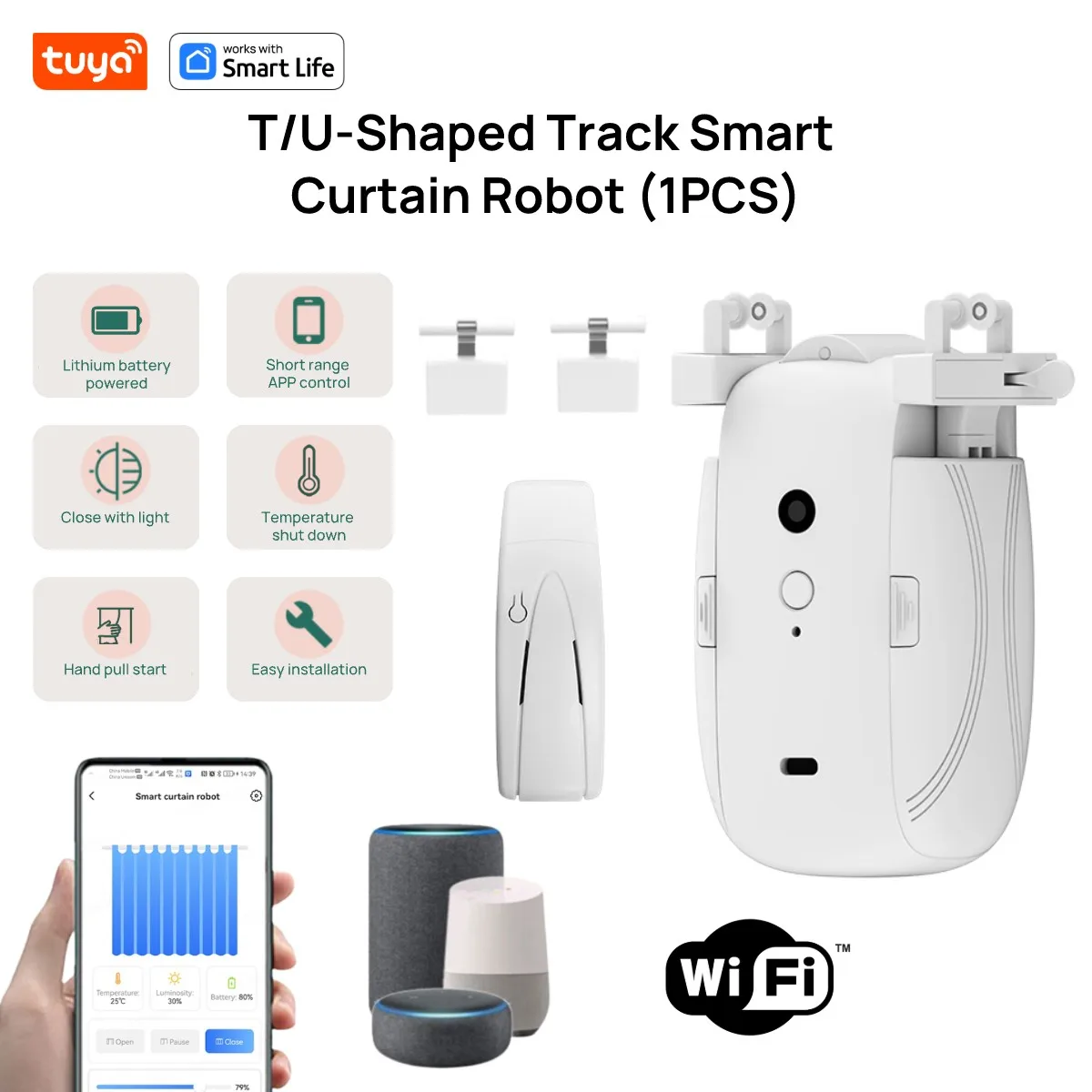 Tuya-Curtain-Motor-For-T-U-Track-WIFI-Tuya-Automatic-Open-Smart ...